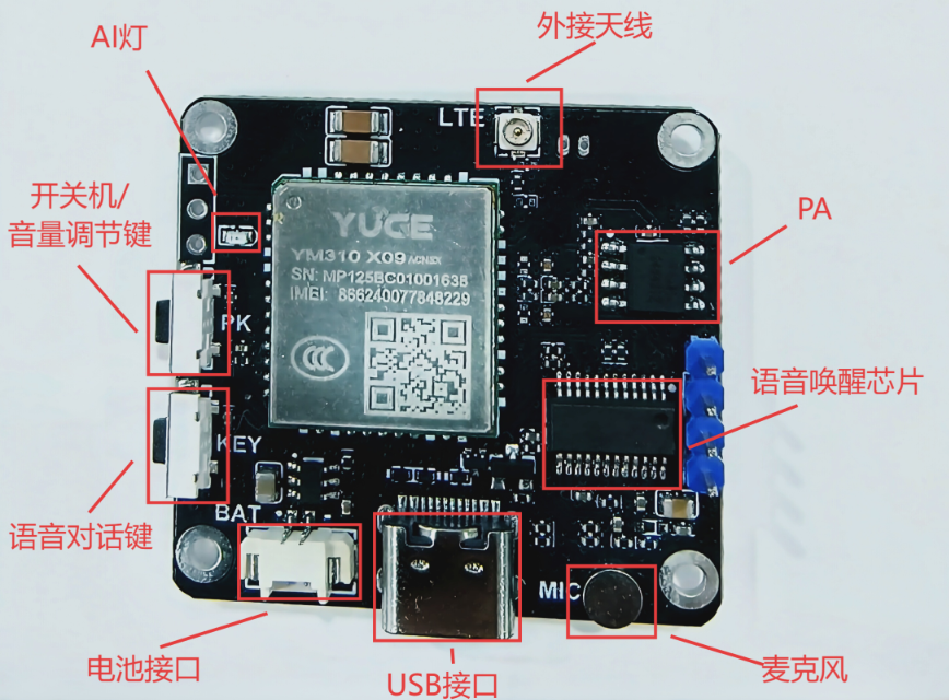 AI开发板(唤醒) - YM310 CAT1移芯系列模组资料